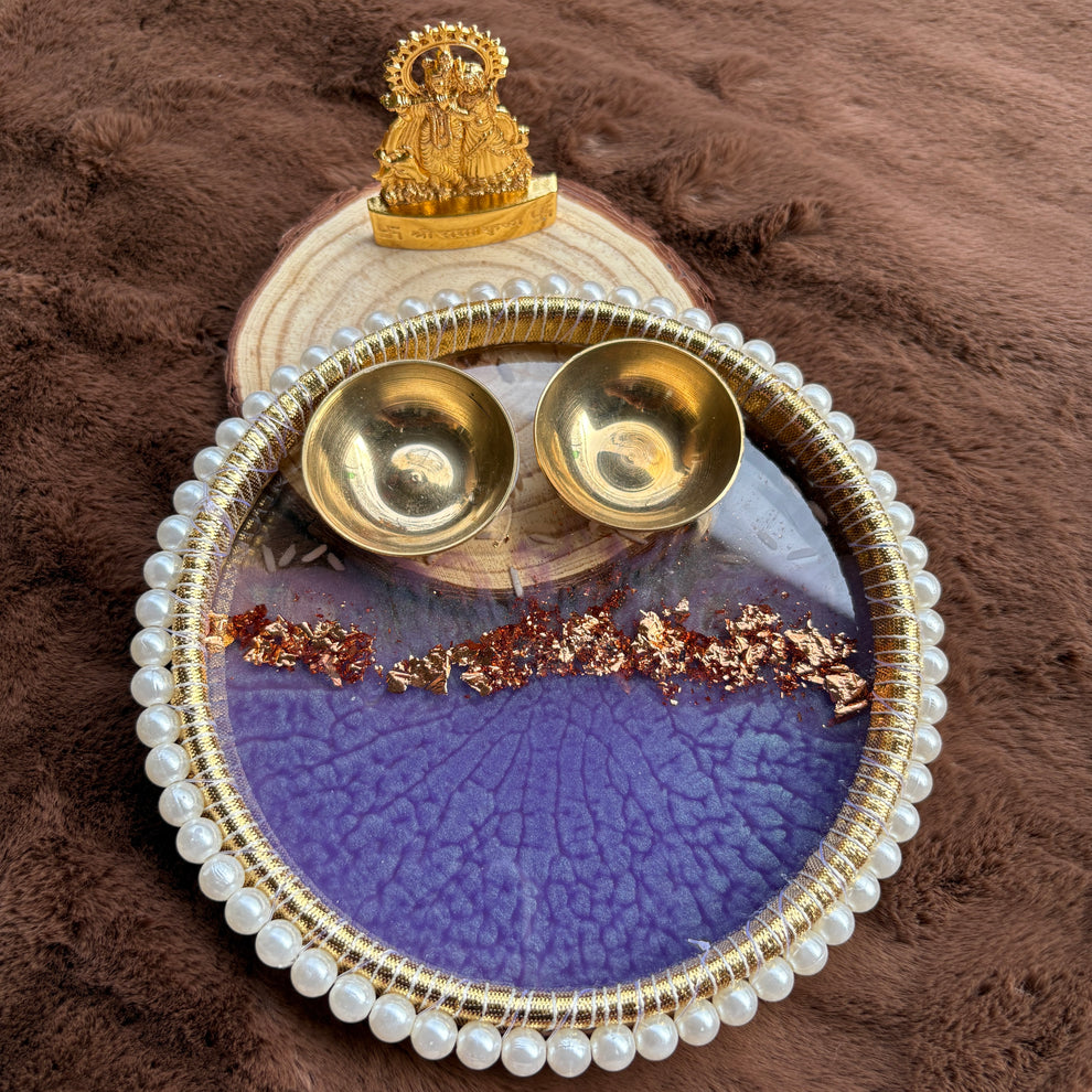 Purple Devotion Tilak Plate – River Of Resin